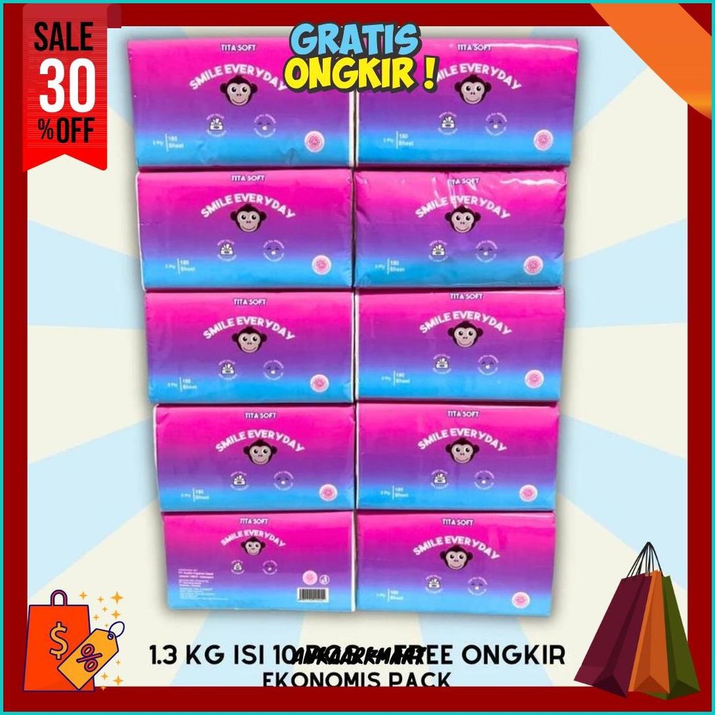Jual Tita Soft Facial Tissue 180 Sheet [10 Pack] Tisue Tisu Viral ...
