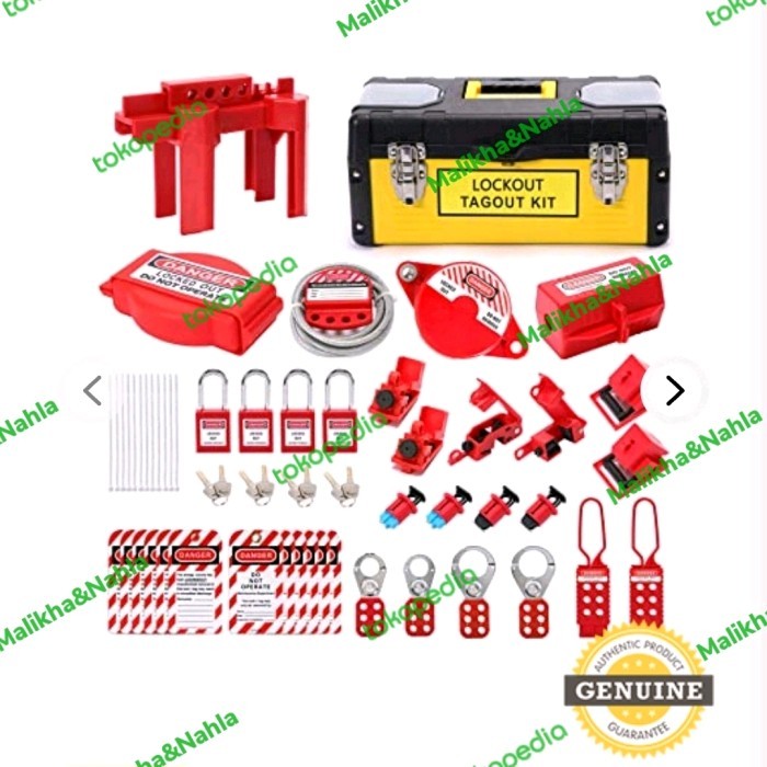 Jual Lock Out Tag Out Kit Safety Padlocks Lockout Hasp Breaker Lockout ...