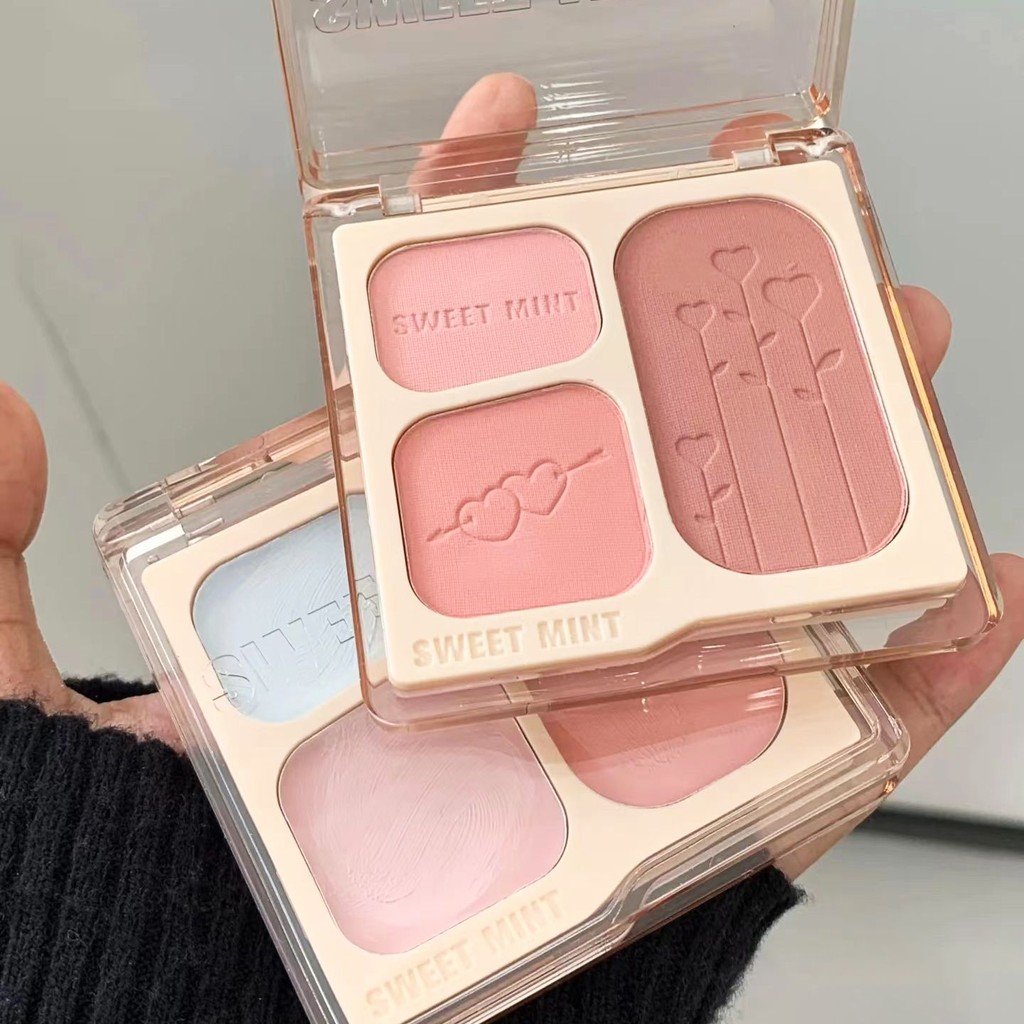 Jual Three-Color Blush Brightening Expansion Natural Contraction Matte ...