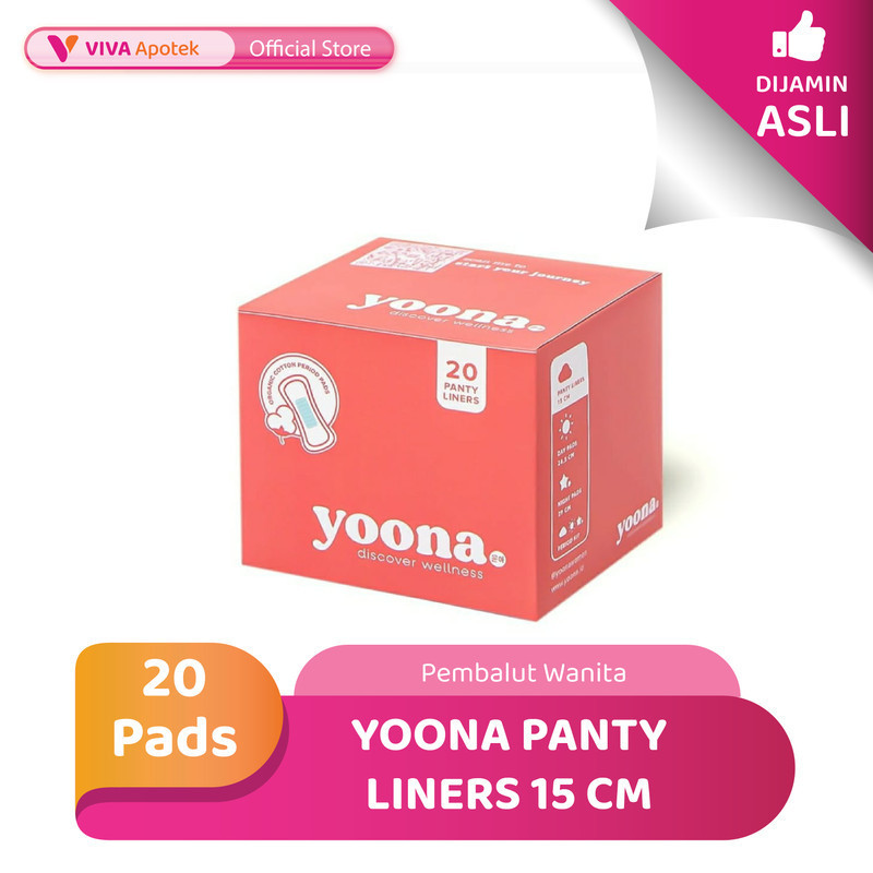 Jual Yoona Panty Liners 15 cm Pembalut Organik (20 Pads) | Shopee Indonesia