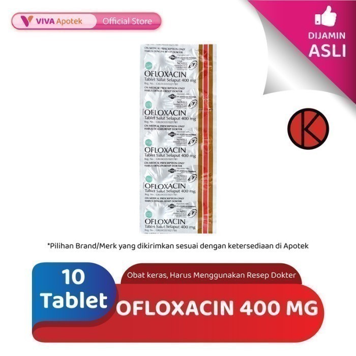 Jual Ofloxacin 400 mg / Infeksi Bakteri / Antibiotik (10 Tablet ...