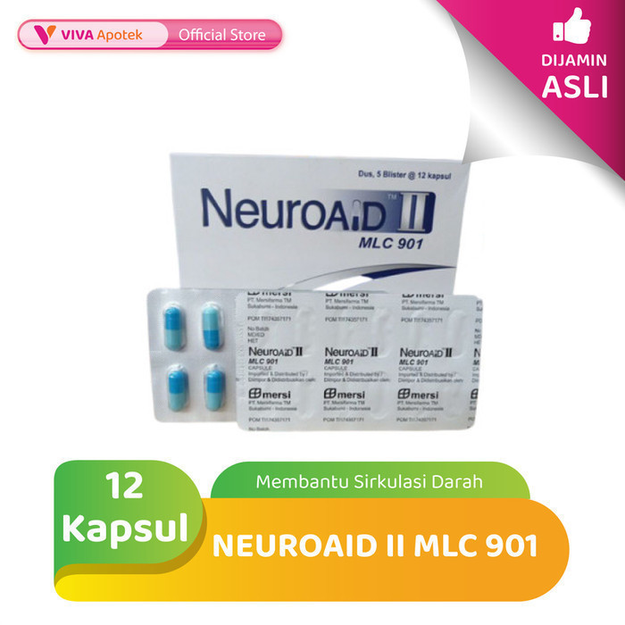 Jual Neuroaid II MLC 901 untuk Membantu Sirkulasi Darah (12 Kapsul) | Shopee Indonesia