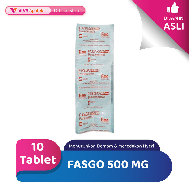Jual Fasgo 500 mg untuk Menurunkan Demam & Meredakan Nyeri (10 Tablet ...