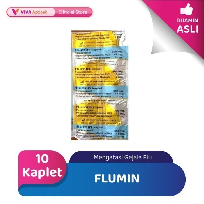 Jual Flumin untuk Mengatasi Gejala Flu (10 Kaplet) | Shopee Indonesia