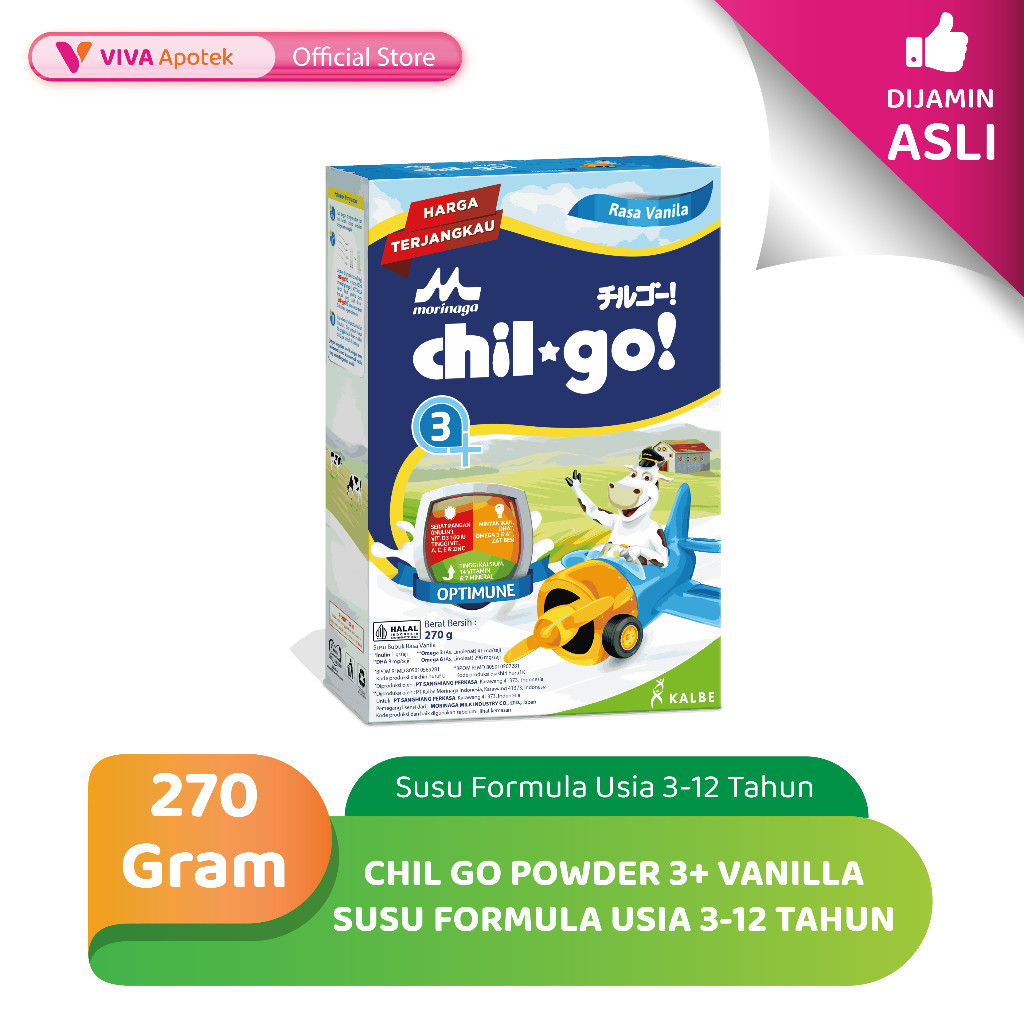 Jual Chil Go Powder 3+ Vanilla Susu Formula Usia 3-12 Tahun (270 Gram ...