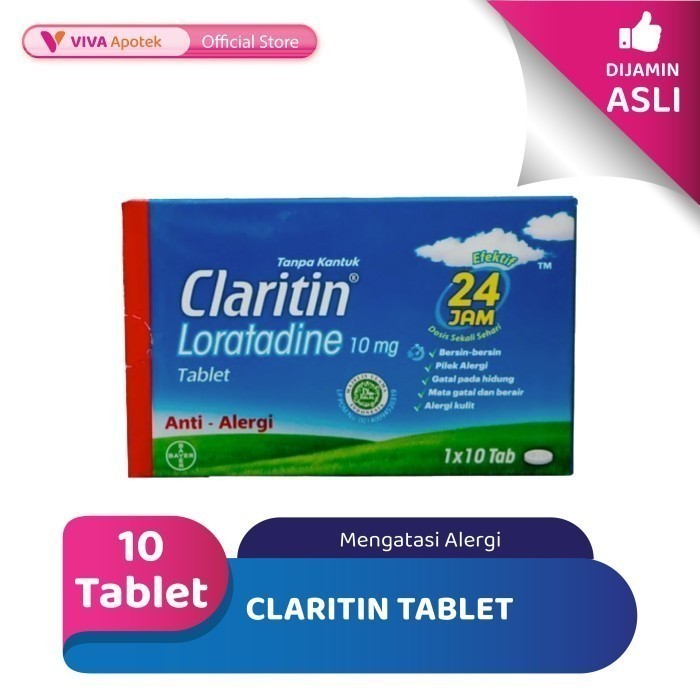 Jual Claritin untuk Mengatasi Alergi (10 Tablet) | Shopee Indonesia