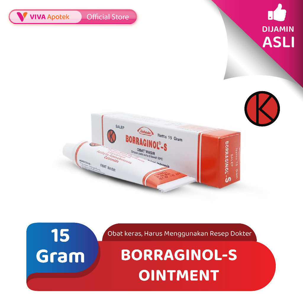 Jual Borraginol S Ointment / Nyeri Wasir / Ambeien (15 Gram) | Shopee ...