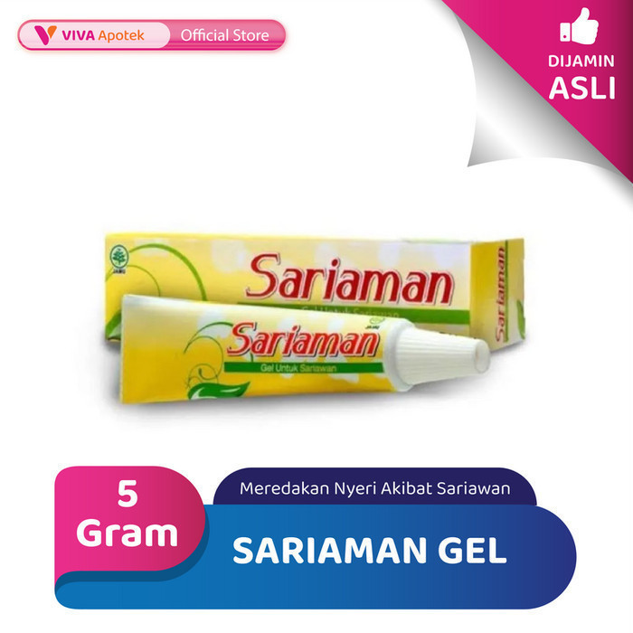 Jual Sariaman Gel Meredakan Nyeri Akibat Sariawan (5 Gram) | Shopee ...