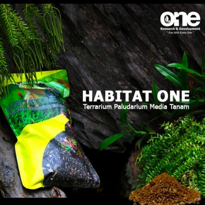Jual HABITAT ONE 1 LITER MEDIA TANAM TERRARIUM PALUDARIUM ONE RESEARCH | Shopee Indonesia