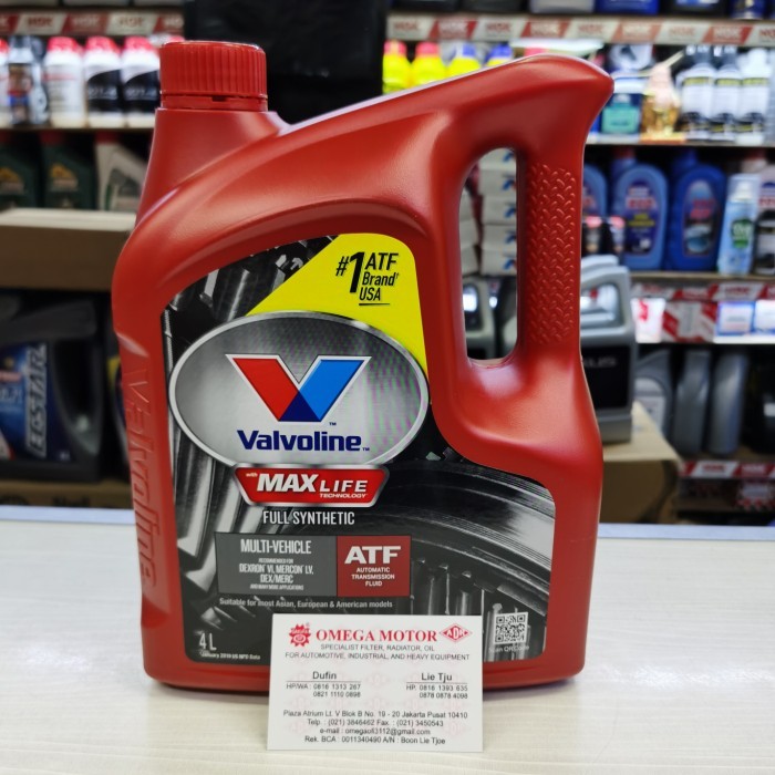 Jual VALVOLINE ATF MULTI DEXTRON 6/LV FULL SYNTHETIC 4LITER ORIGINAL ASLU | Shopee Indonesia