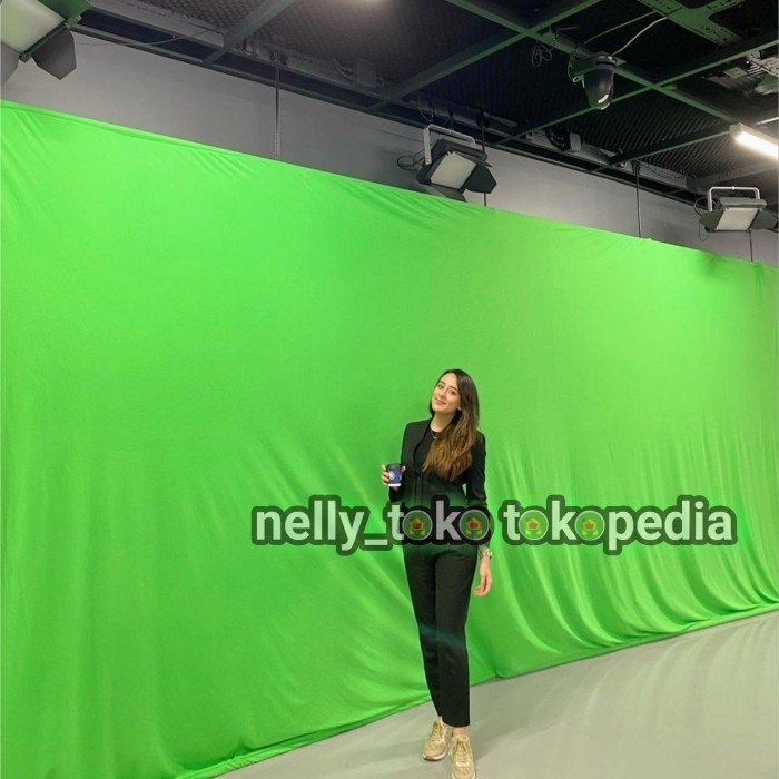 Jual greenscreen lebar 3 meter panjang 7 meter | Shopee Indonesia