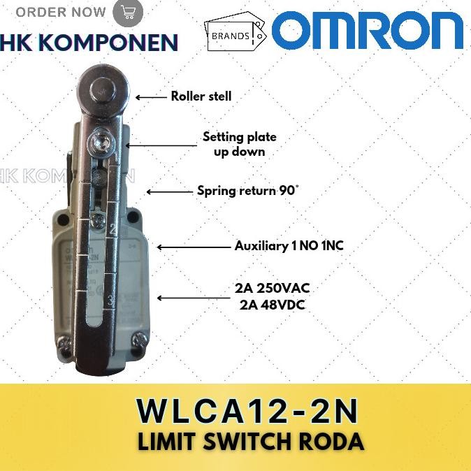 Jual WLCA12-2N OMRON LIMIT SWITCH RODA / BISA DI SETTING PANJANG OR ...