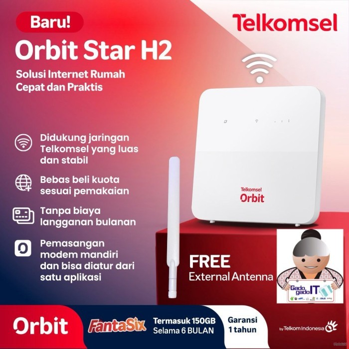 Jual Modem Wifi Wireless Router Huawei B320 Orbit Star H2 4G LTE Cat4 ...