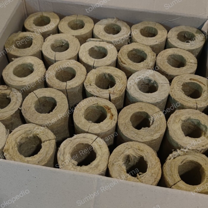 Jual ROCKWOOL PIPA BATANGAN ( ROCKWOOL PIPE ISOLASI ) 6" X 25 MM ...