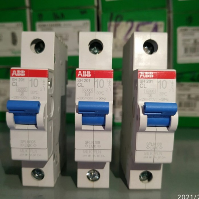 Jual MCB ABB 10 Amper Biru 1 phase Original PLN | Shopee Indonesia