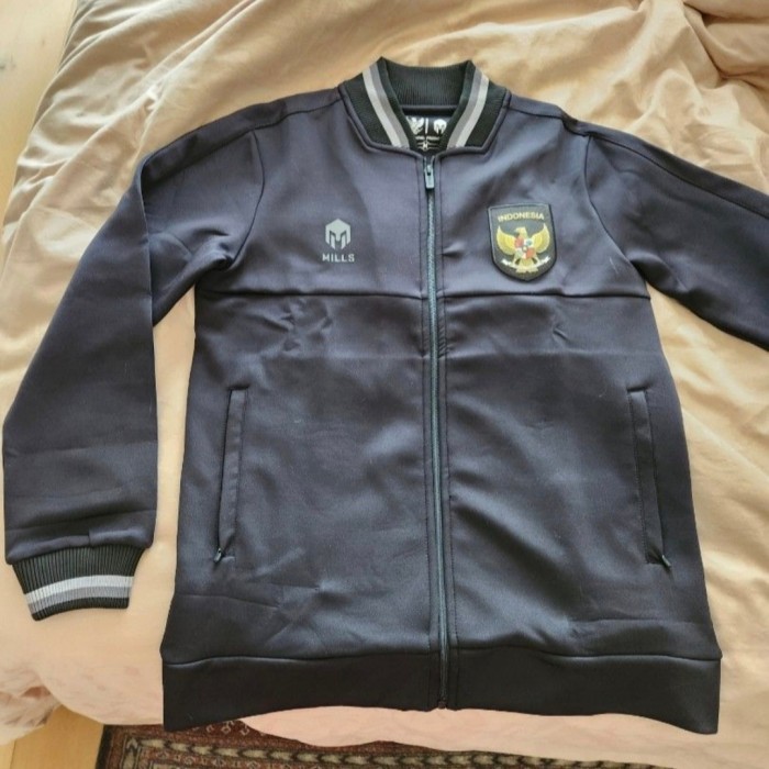 Jual TIMNAS INDONESIA BLACK JACKET MILLS 2022-2024 ORIGINAL NATIONAL ...