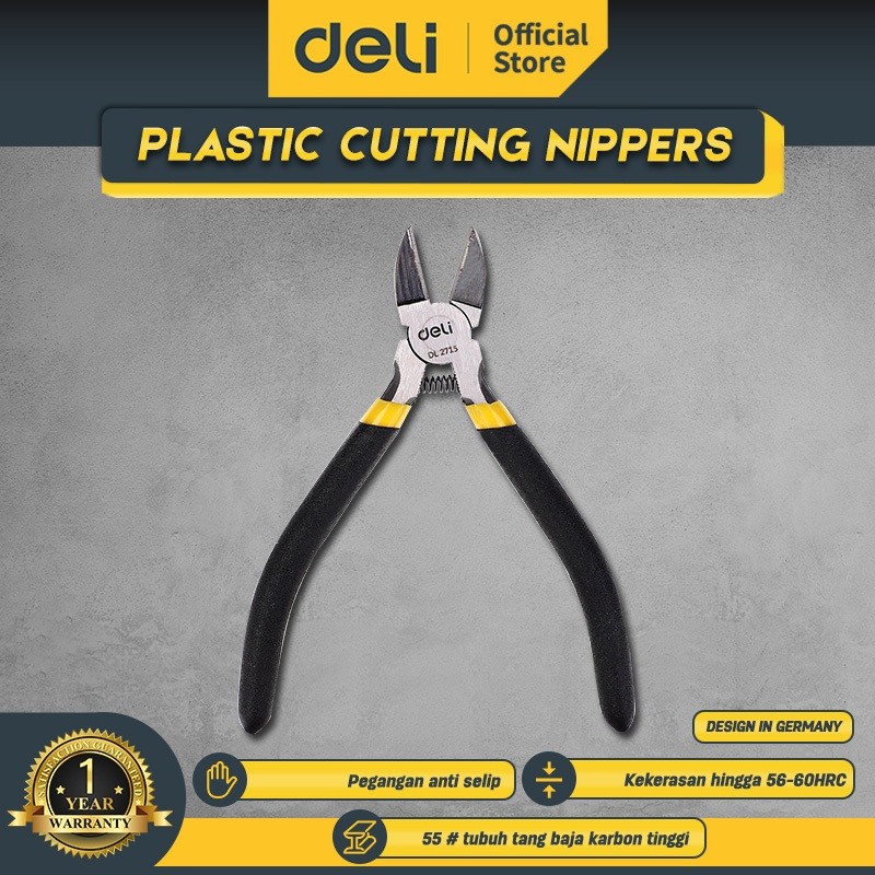 Jual Deli Tang Potong 5 Inch / Tang Gunting Kawat Kabel EDL2715 ...