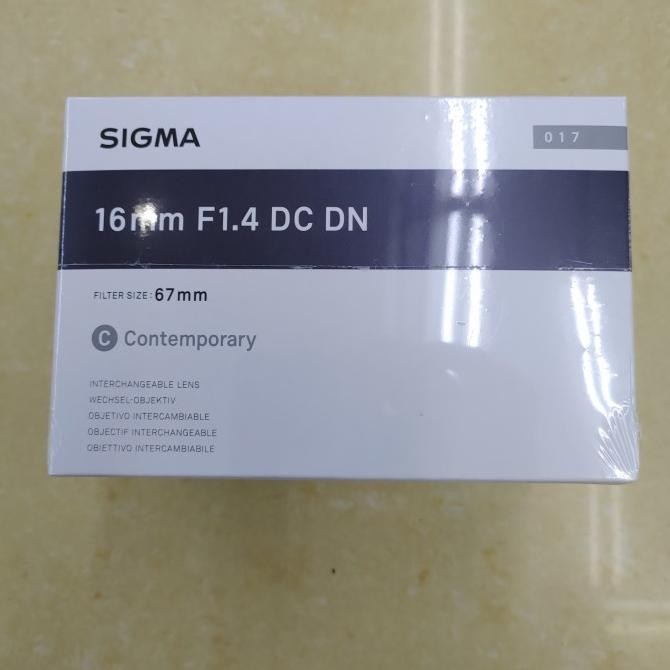 Jual [ Rey Acc ] Lensa Sigma 16Mm F/1.4 Dc Dn For Canon Af Ef-M Mount ...