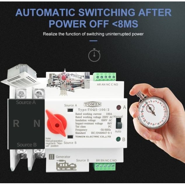 Jual Ats Automatic Transfer Switch Saklar Selector Otomatis Genset Pln ...