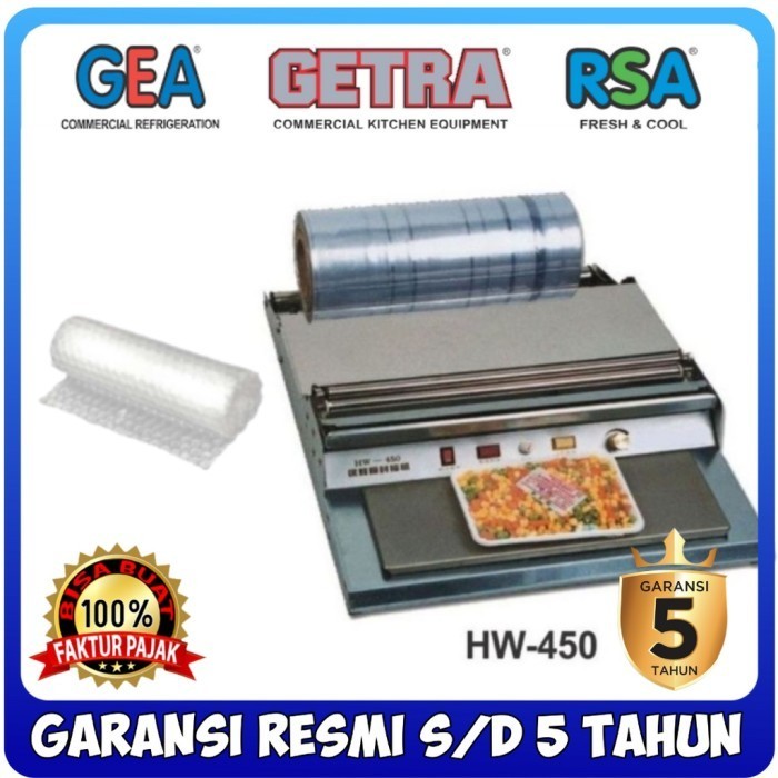 Jual kim HAND WRAPPER MACHINE GETRA HW-450 MESIN PLASTIK WRAPPING HW450 ...