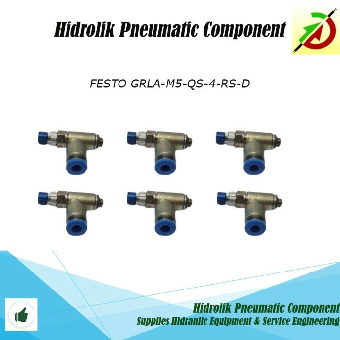 Jual Limited Speed Control Festo Grla-M5-Qs-4-Rs-D / One Way Flow ...