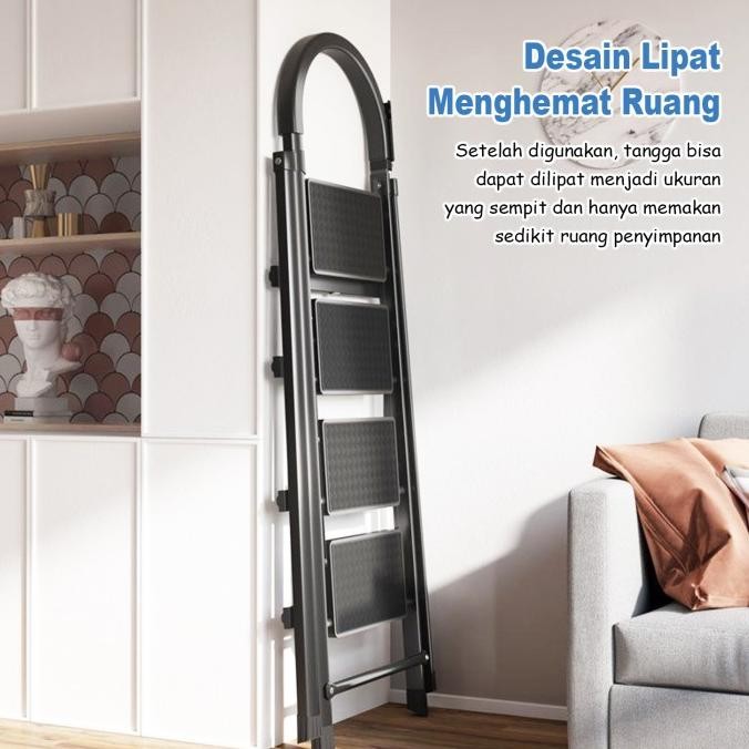 Jual Tangga Lipat 4 Susun Tangga Lipat Besi/ Tangga Lipat Multifungsi ...