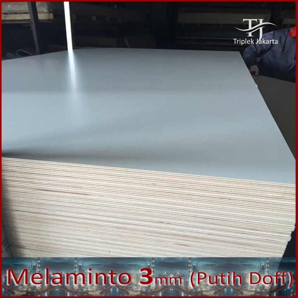 Jual Triplek Melamin 3mm 30x220 cm | ISI 4 LEMBAR | Putih Doff 1 Muka ...
