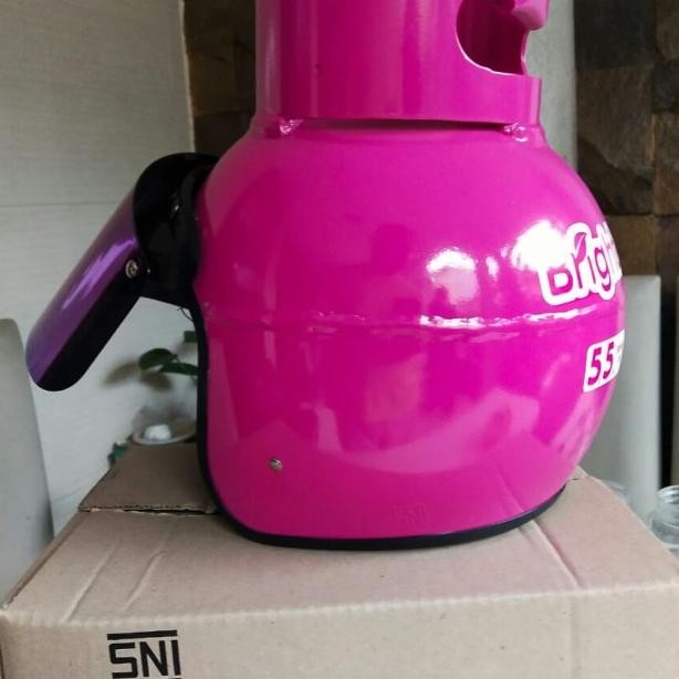 Jual Helm Retro Bogo Dewasa Helm Gas Lpg 3Kg Dengan Kaca Datar Pelangi ...