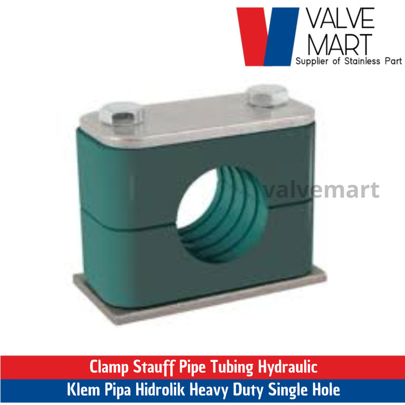 Jual Clamp Stauff Pipe Tubing Hydraulic Klem Pipa Heavy Duty Double ...