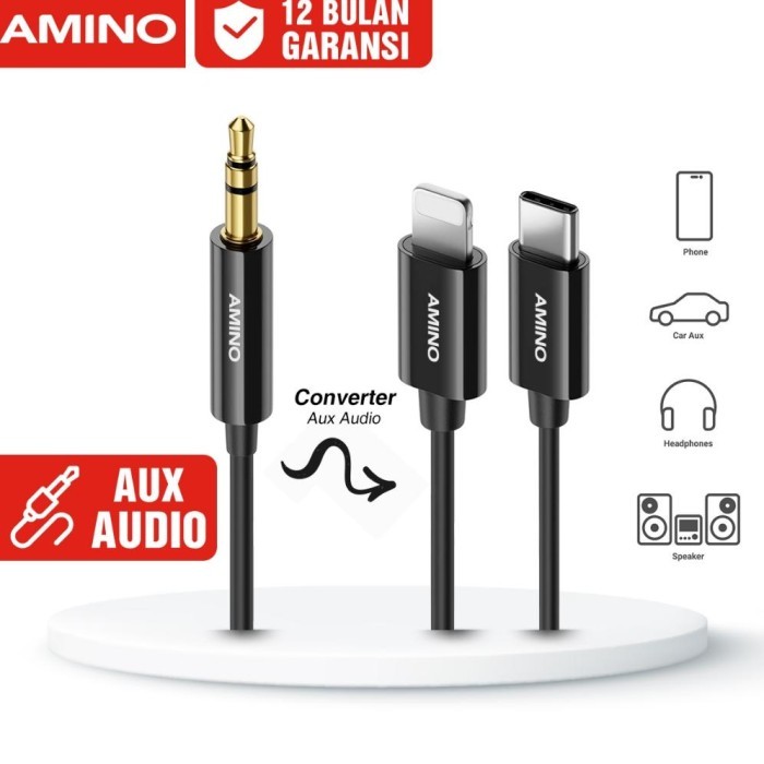 Jual SPECIAL AMINO AUX AUDIO TYPE C TO JACK 3.5MM MALE TO MALE / 3.5MM ...