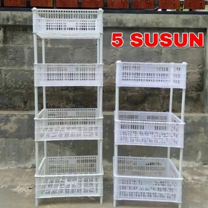 Jual KERANJANG 5 SUSUN Rak 5 Susun Keranjang Serbaguna Keranjang Warung ...
