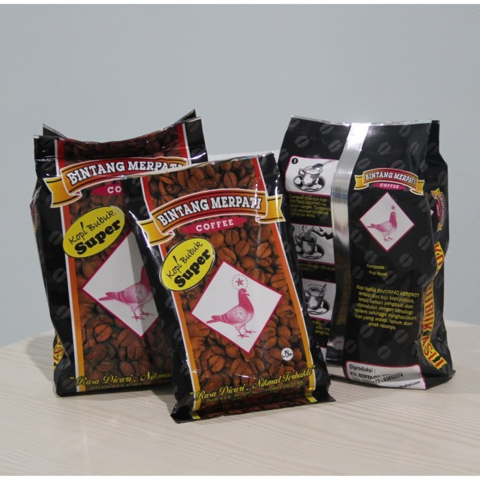 Jual Kopi Super 250Gr Kopi Bubuk Bintang Merpati Robusta Arabica Blend ...