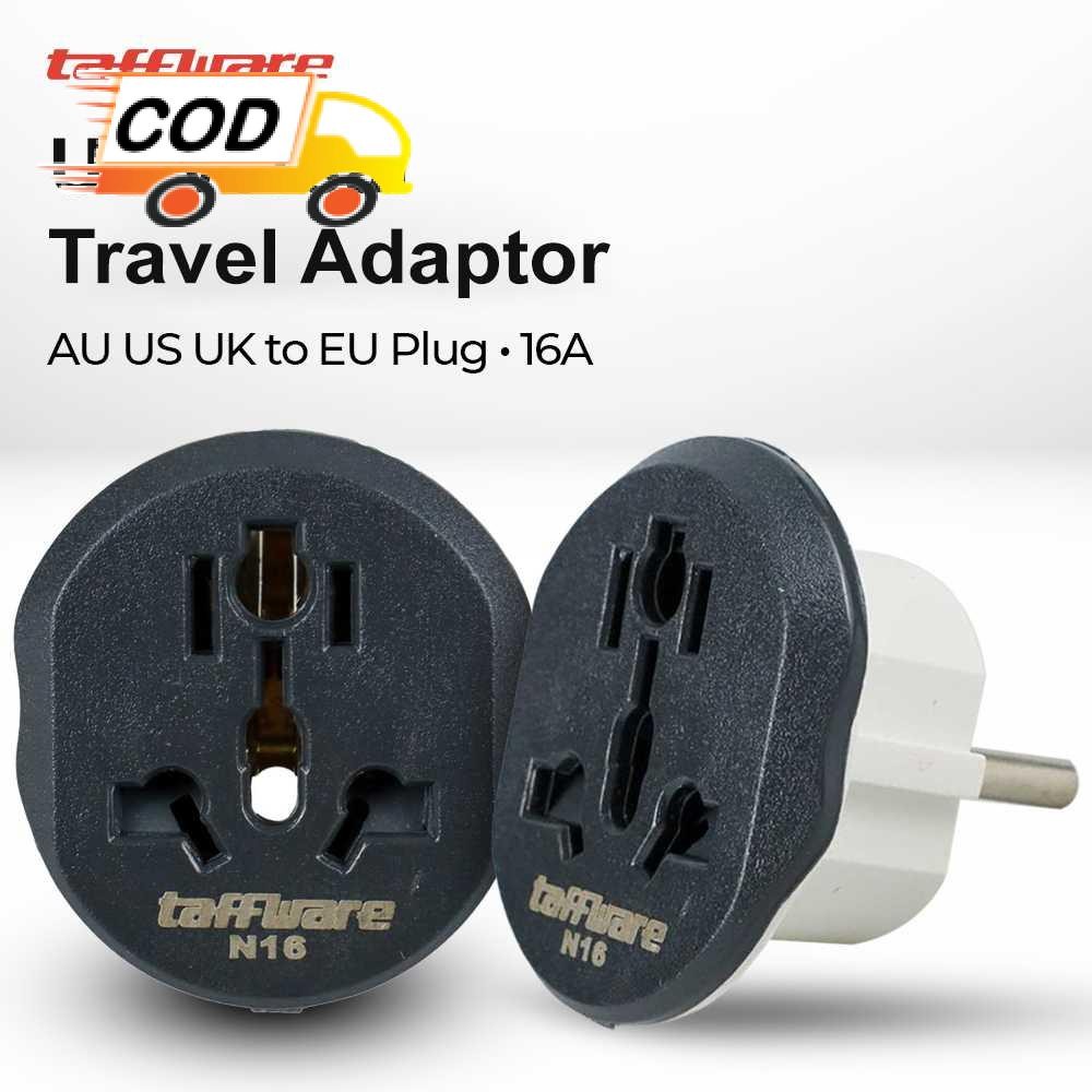 Jual Adaptor Travel Universal Colokkan 4 Port AU US UK to EU Plug 16A ...