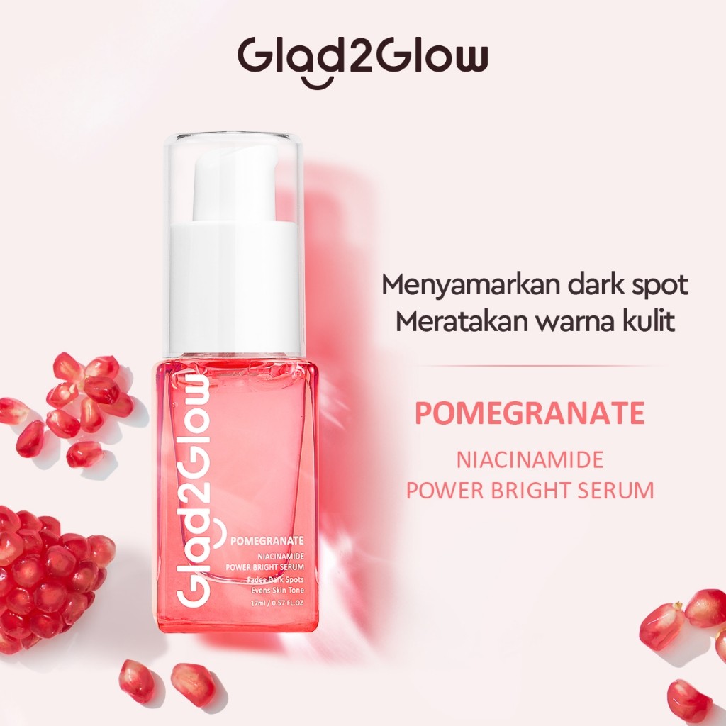 Jual GLAD 2GLOW 10% POMEGRANATE NIACINAMIDE SERUM 17ML | Shopee Indonesia