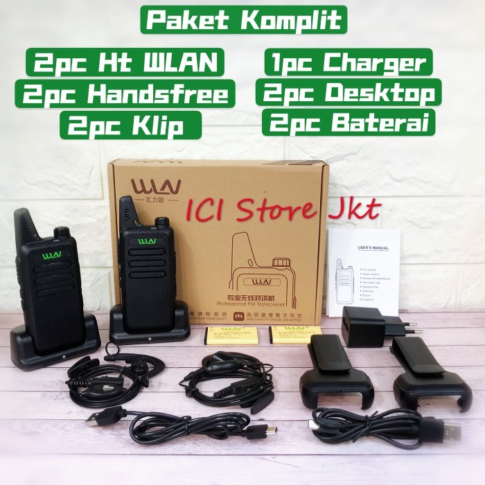 Jual Ht Wlan Paket Komplit Desktop Dan Handsfree (1Dus Isi 2Pc ...
