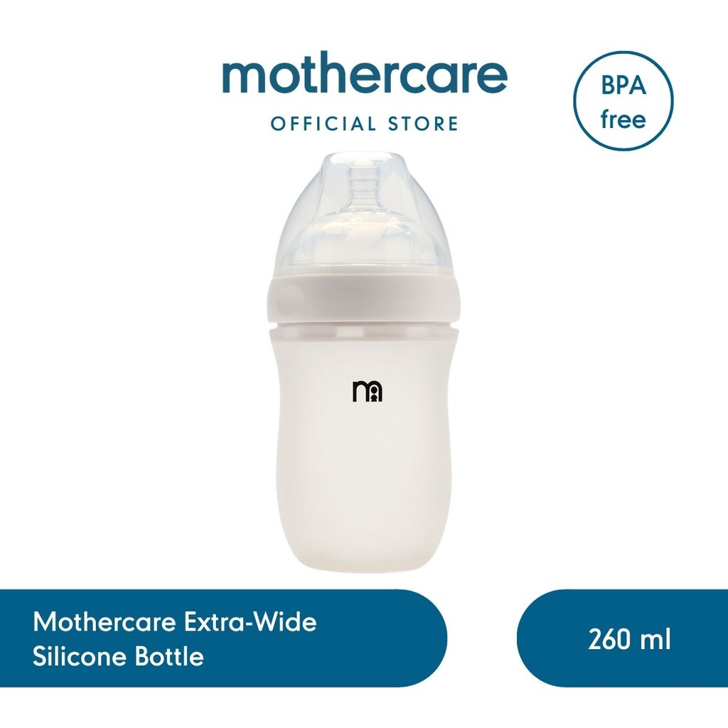 Jual Mothercare Extra-Wide Silicone Bottle 260 Ml - Botol Susu Bayi ...