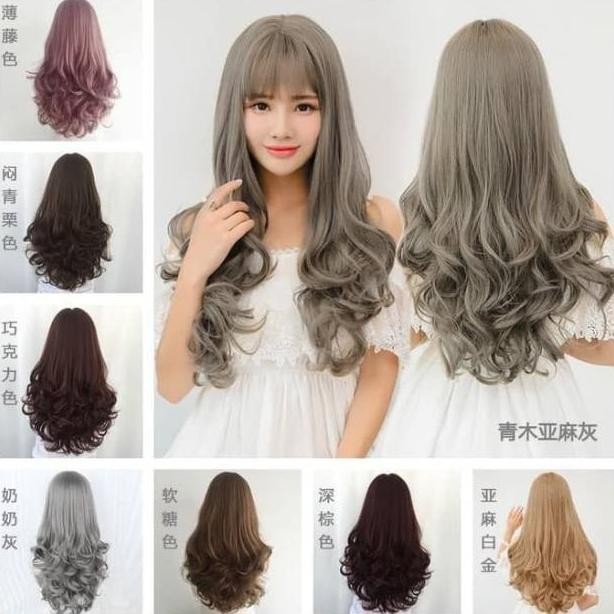 Jual Wig Rambut Palsu Model Wavy 65 cm Cantik Ala Artis Korea Princess ...
