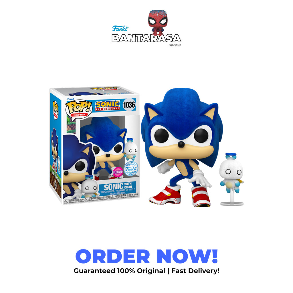 Jual Funko Pop! Sonic the Hedgehog - Sonic with Chao Flocked Pop! Vinyl ...