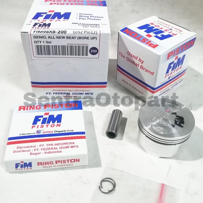 Jual Piston Seher Kit Bore Up Beat Fi Led Genio Tipe Xb Oversize 200 ...