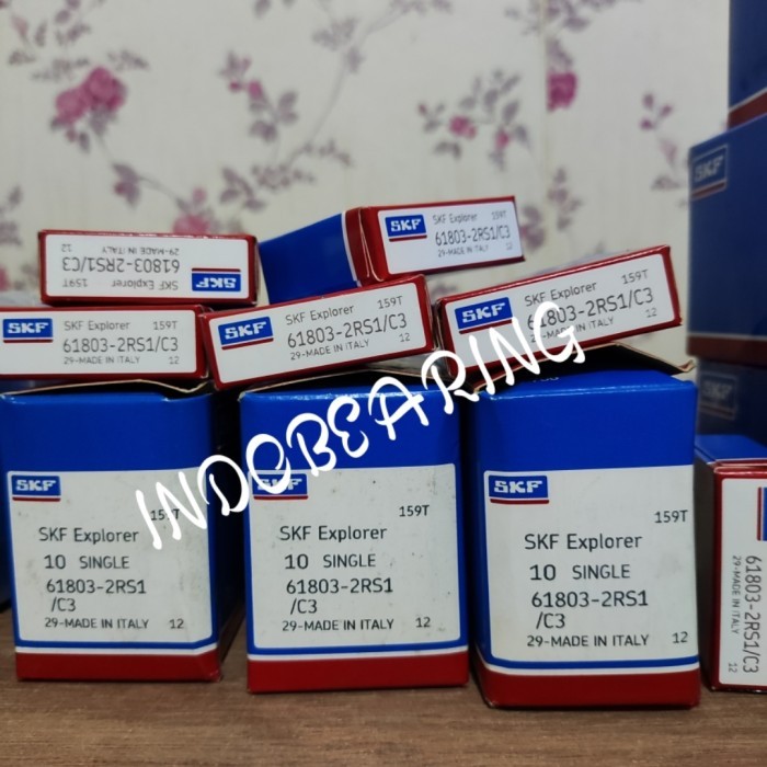 Jual BEARING 61803 / 6803 2RS1 C3 ( S K F ) | Shopee Indonesia