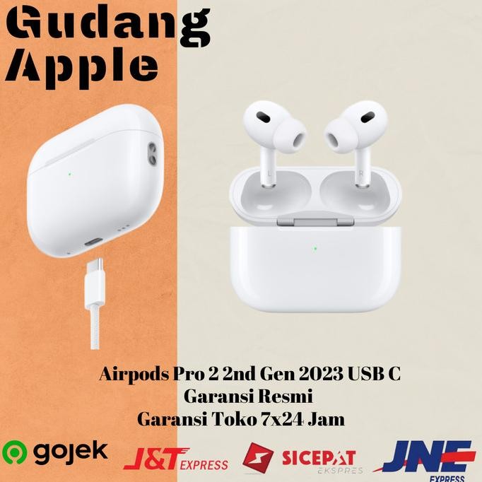 Jual (RESMI) Airpods Pro 2 2nd Gen 2023 USB C Magsafe Wireless MTJV3 | Shopee Indonesia