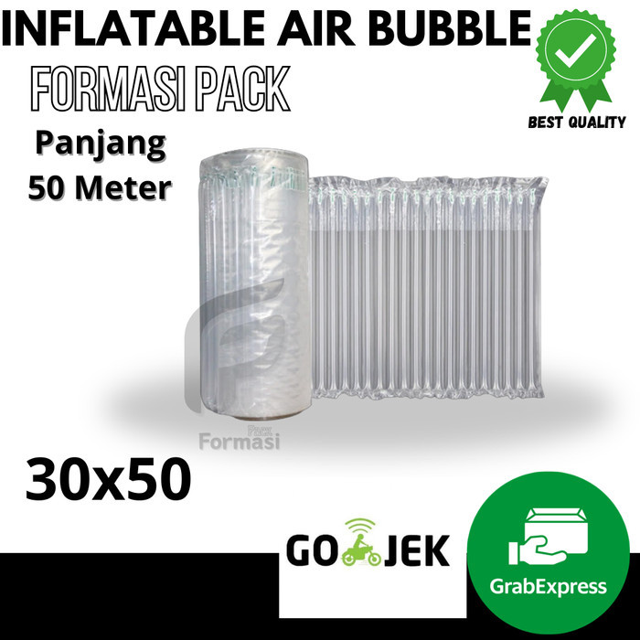Jual Inflatable Air Bubble 30cm X 50m Cushion Wrap Fo-Air/Bubble Wrap ...