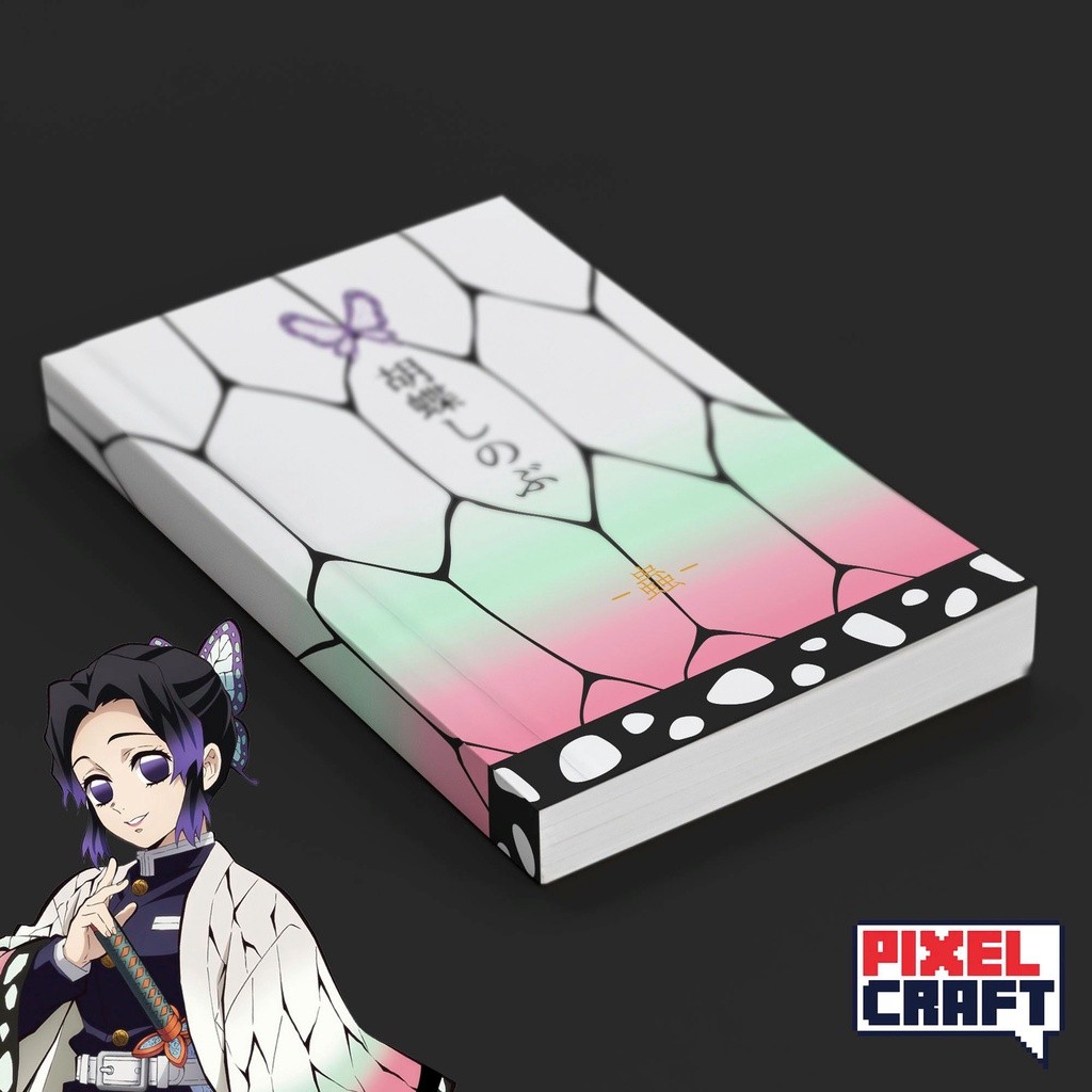 Jual Pocket Note Anime KIMETSU NO YAIBA Softcover A6 Motif Shinobu ...