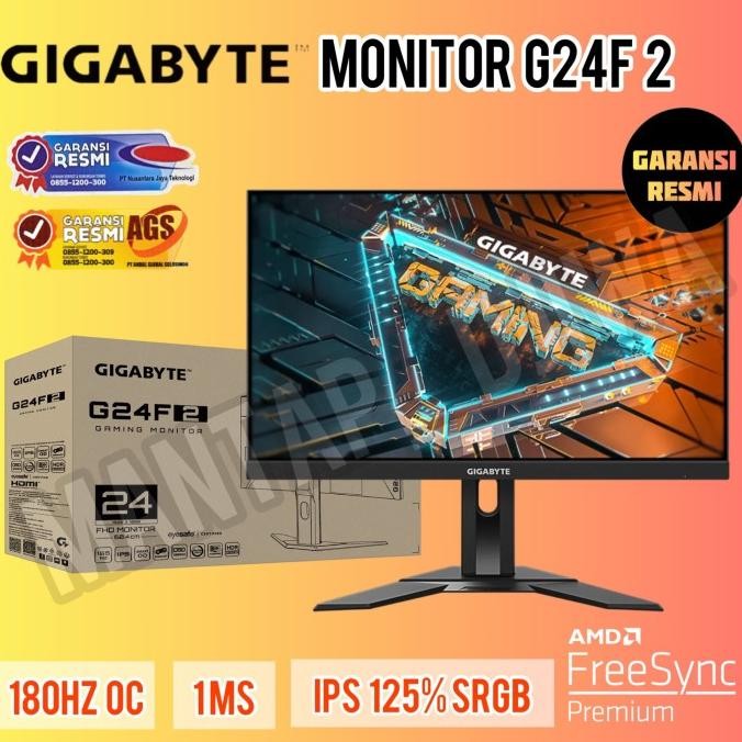 Jual TERMURAH - Gigabyte Gaming Monitor G24F-EK / G24F EK FHD 24" IPS Display | Shopee Indonesia