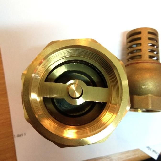 Jual Foot Valve Full Brass Kuningan Drat 1" Inch Dn25 | Shopee Indonesia