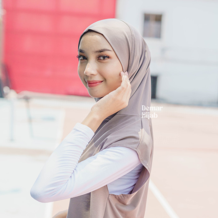 Jual Demar Hijab - Shanum (Hijab Sport Jilbab Olahraga Instan Jersey Super) | Shopee Indonesia