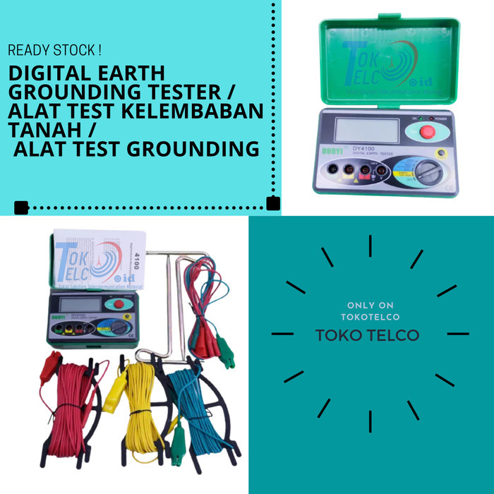 Jual neww Digital Earth Grounding Tester / Alat Test Kelembaban Tanah ...