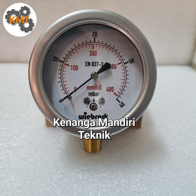 Jual 40 MBAR LOW PRESSURE GAUGE 2,5"INCHI MODEL RAKET WIEBROCK 0411T | Shopee Indonesia