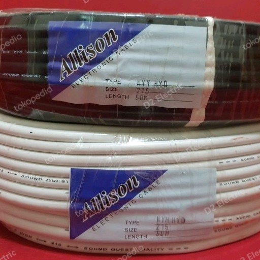 Jual Kabel Listrik Nymhy/Nyyhy Serabut 2X1,5 Allison Per Roll / @Roll | Shopee Indonesia