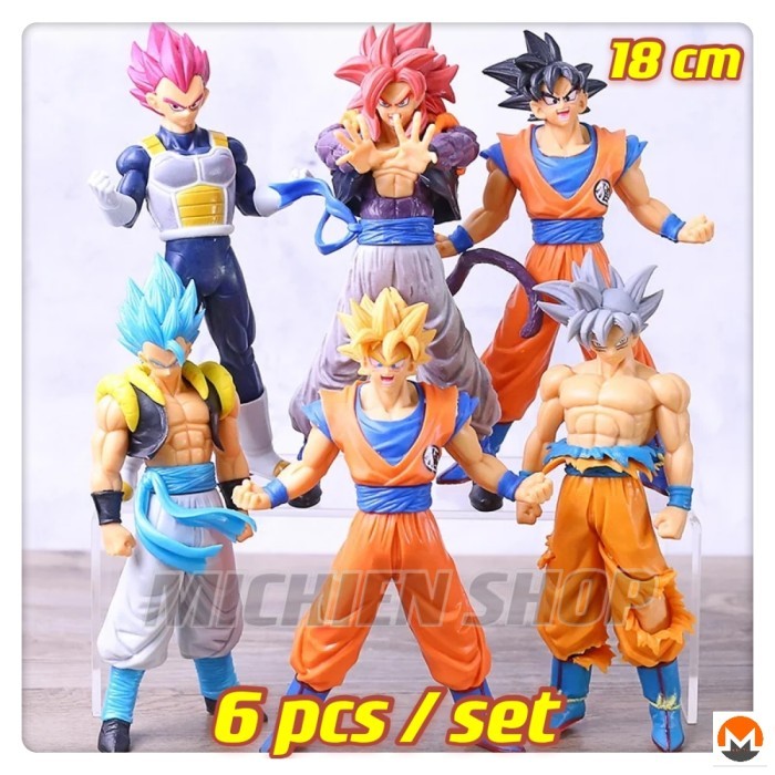 Jual Terpopuler Figure Dragon Ball Z (Set 6 Silver) Goku Ultra Instinct ...